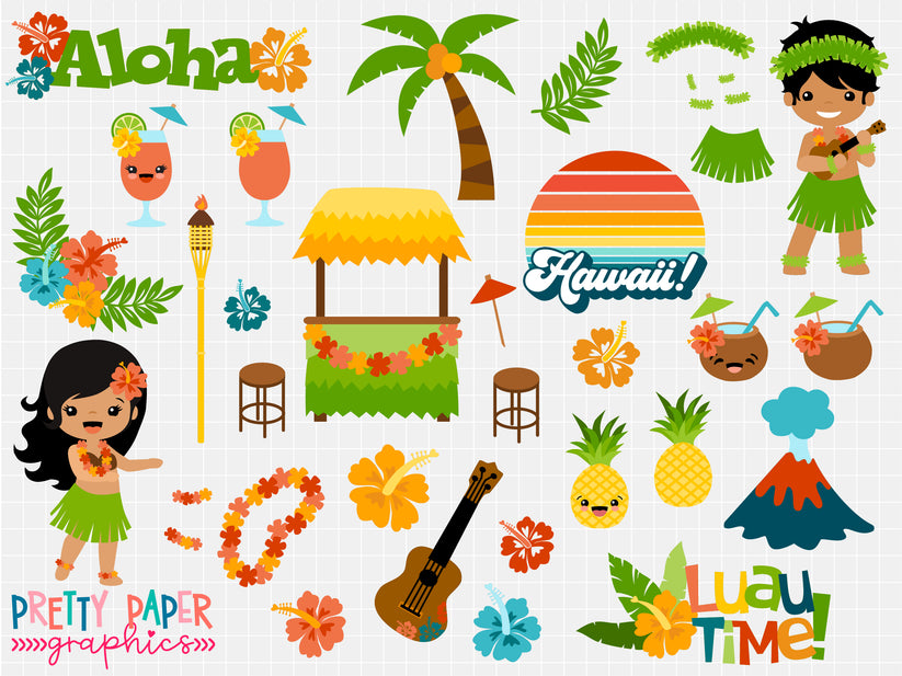 Aloha Hawaii SVG Bundle – Pretty Paper Graphics