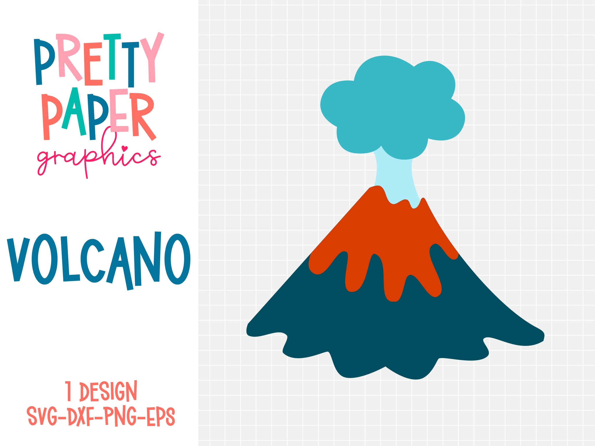 Volcano SVG Cut Files – Pretty Paper Graphics